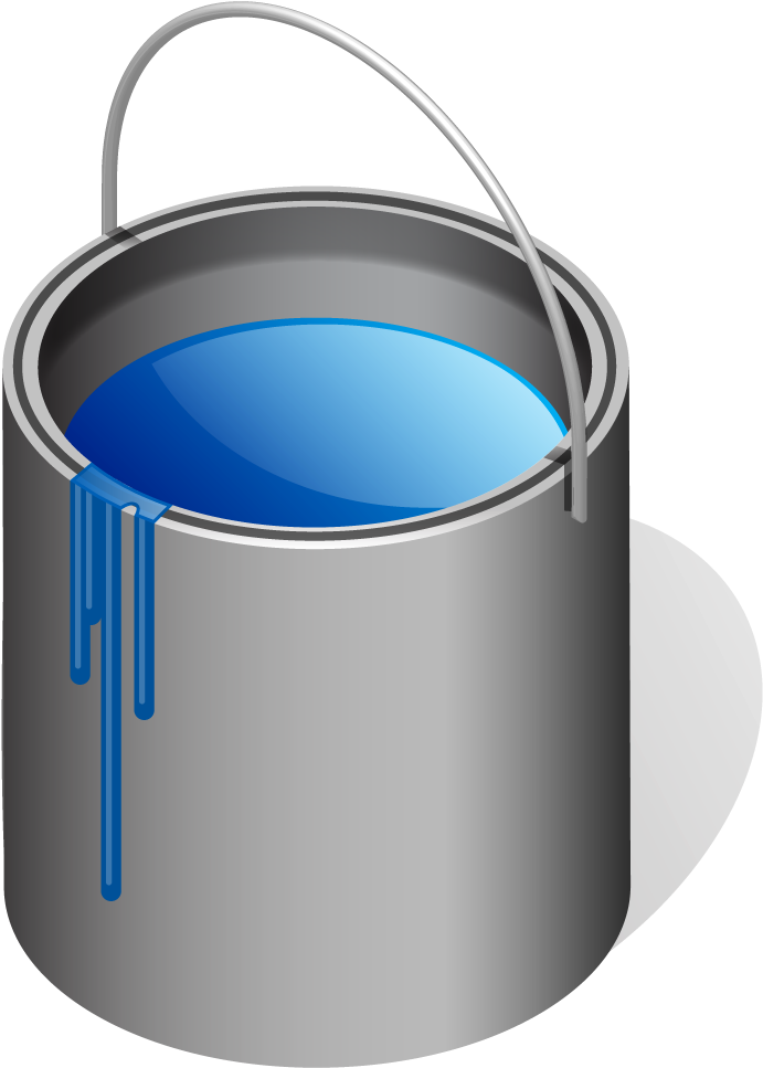 Clipart Of Paint, Tin And Blue Can - Png Download - Full Size Clipart ...