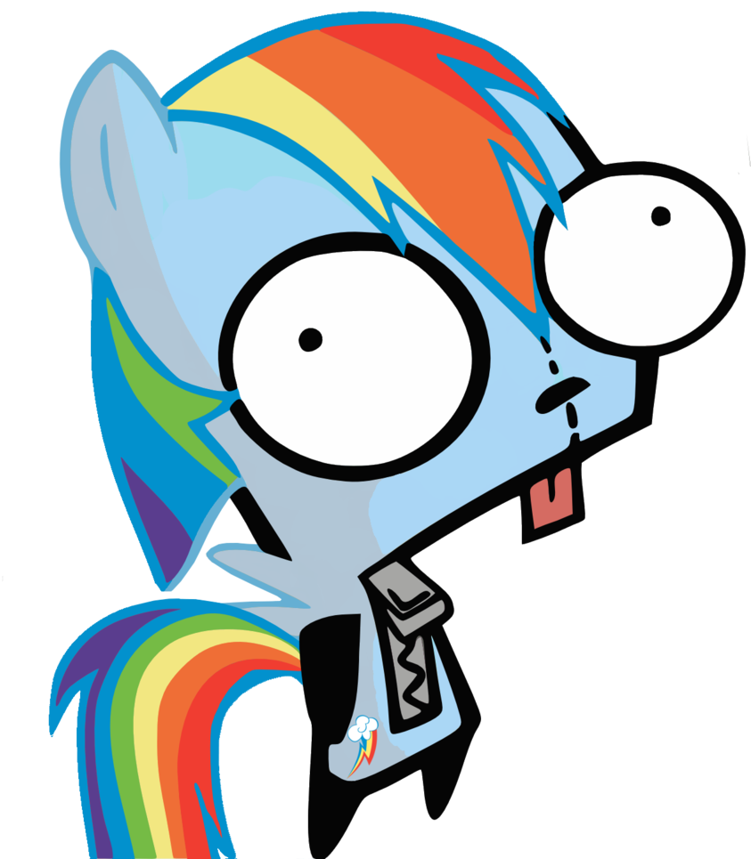 Gir, Invader Zim, Rainbow Dash, Safe Clipart - Full Size Clipart ...