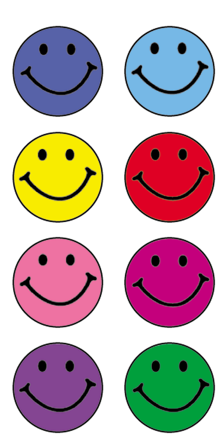 Tcr1236 Happy Faces Mini Stickers Image Clipart - Full Size Clipart ...