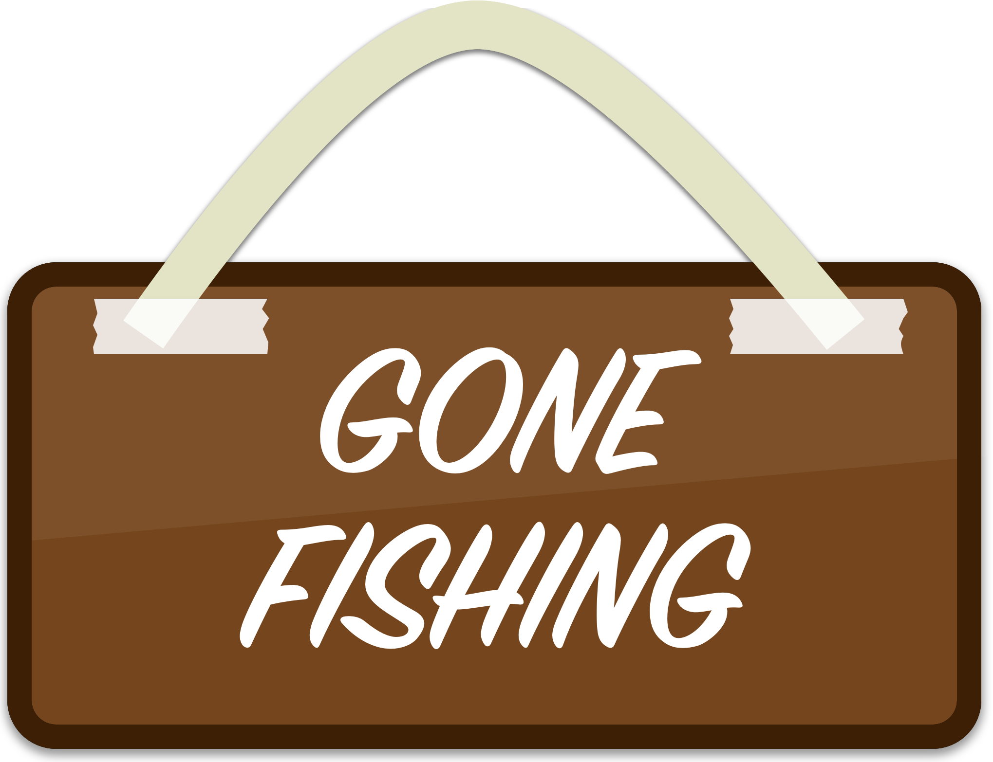 Gone Fishing Clip Art - Png Download - Full Size Clipart (#3159486 ...