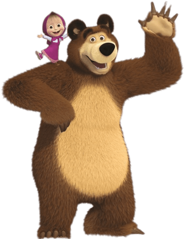 Free Png Download Masha On Bear's Shoulder Clipart Transparent Png ...