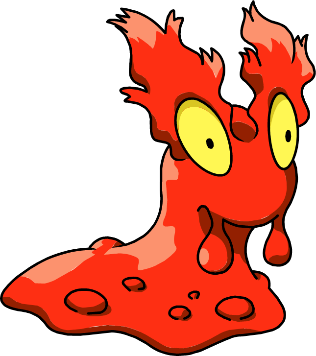 44kib, 645x727, Slugma Clipart - Full Size Clipart (#3174598) - PinClipart