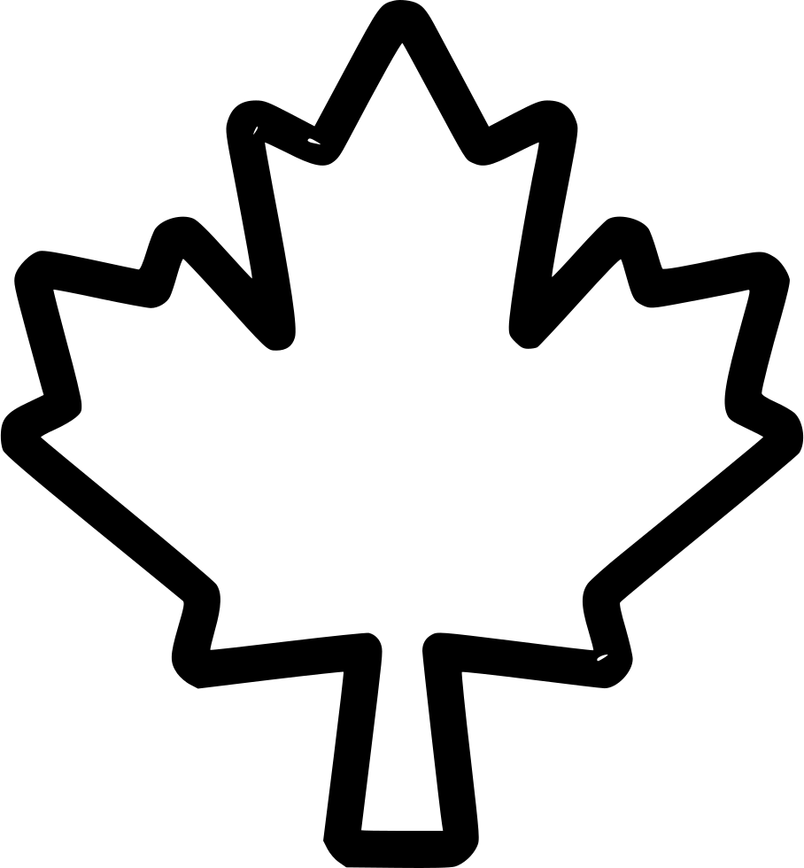 Download Png File - Outline Maple Leaf Png Clipart (#3185138) - PinClipart