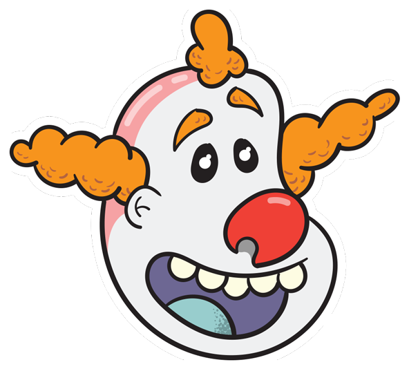 Happy The Clown Clipart - Full Size Clipart (#3191290) - PinClipart