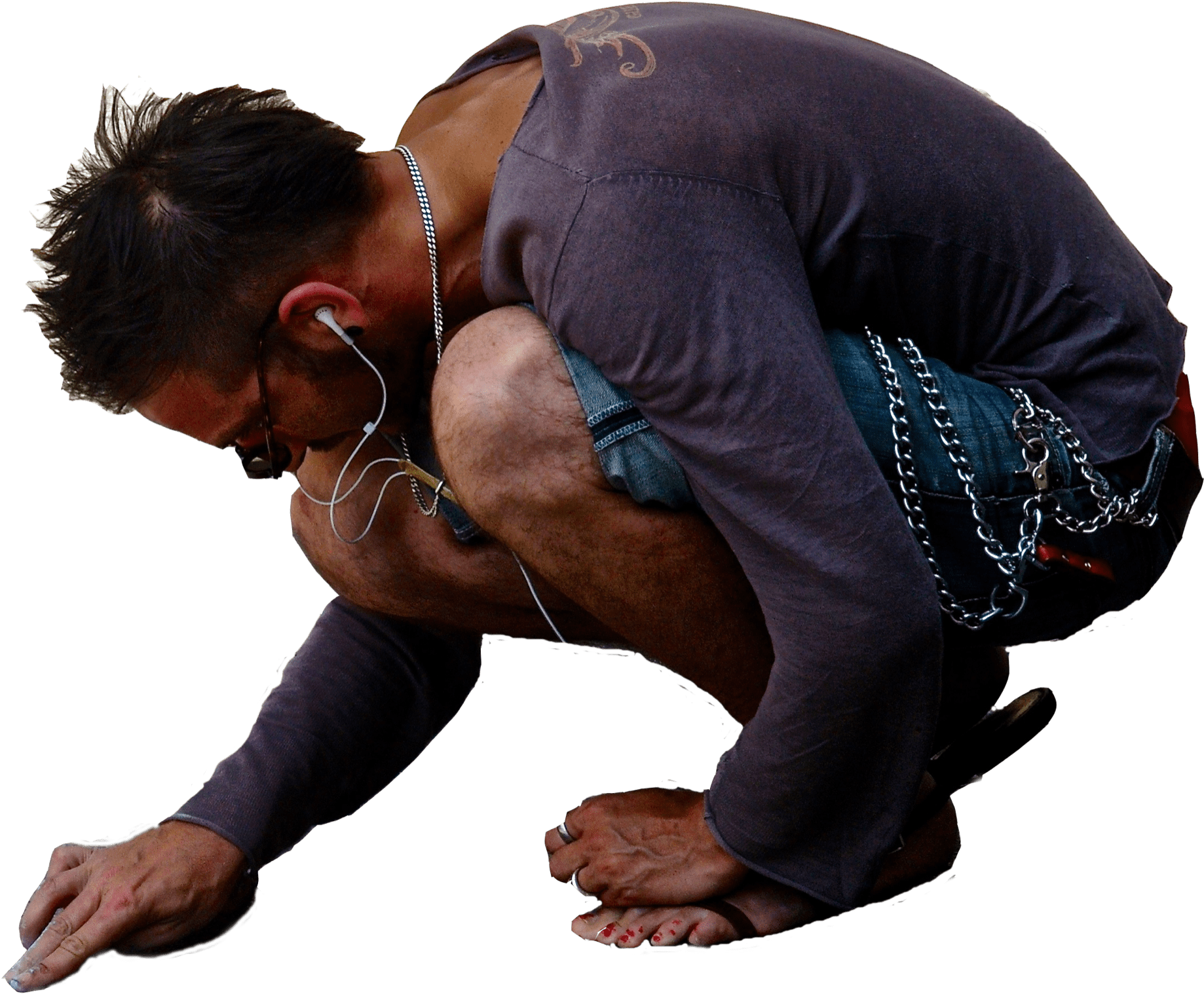 Download Man Crouched Down - Man Crouched Clipart (#3192523) - PinClipart