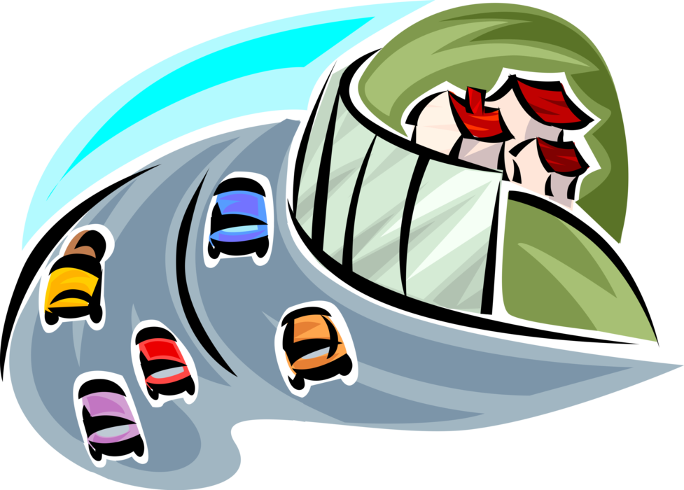 Download Vector Illustration Of Infrastructure Highway Road Clipart ...