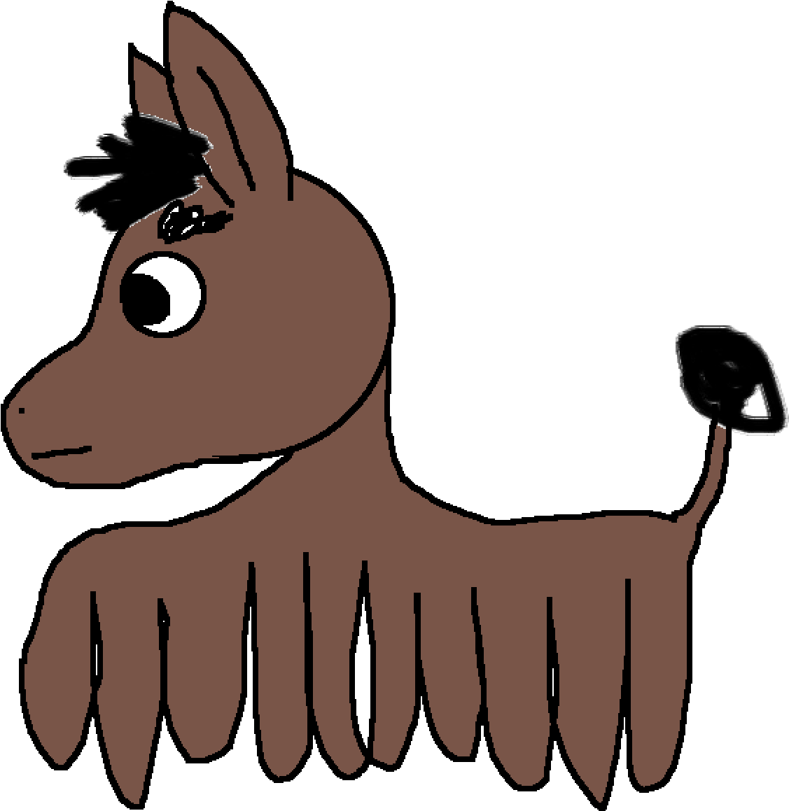 Donkey With Ten Legs - Cartoon Clipart - Full Size Clipart (#3207643 ...