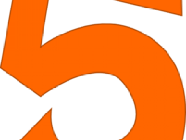 Five Clipart 5 Orange - Png Download - Full Size Clipart (#3209564 ...