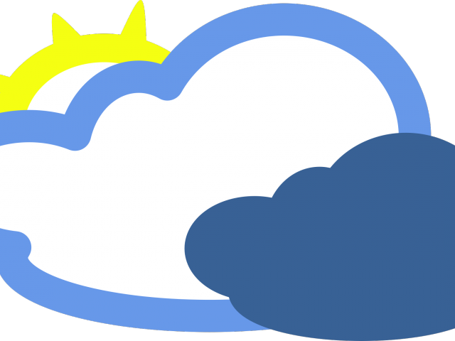 Symbol Clipart Cold Weather - Cartoon Clouds And Sun - Png Download ...