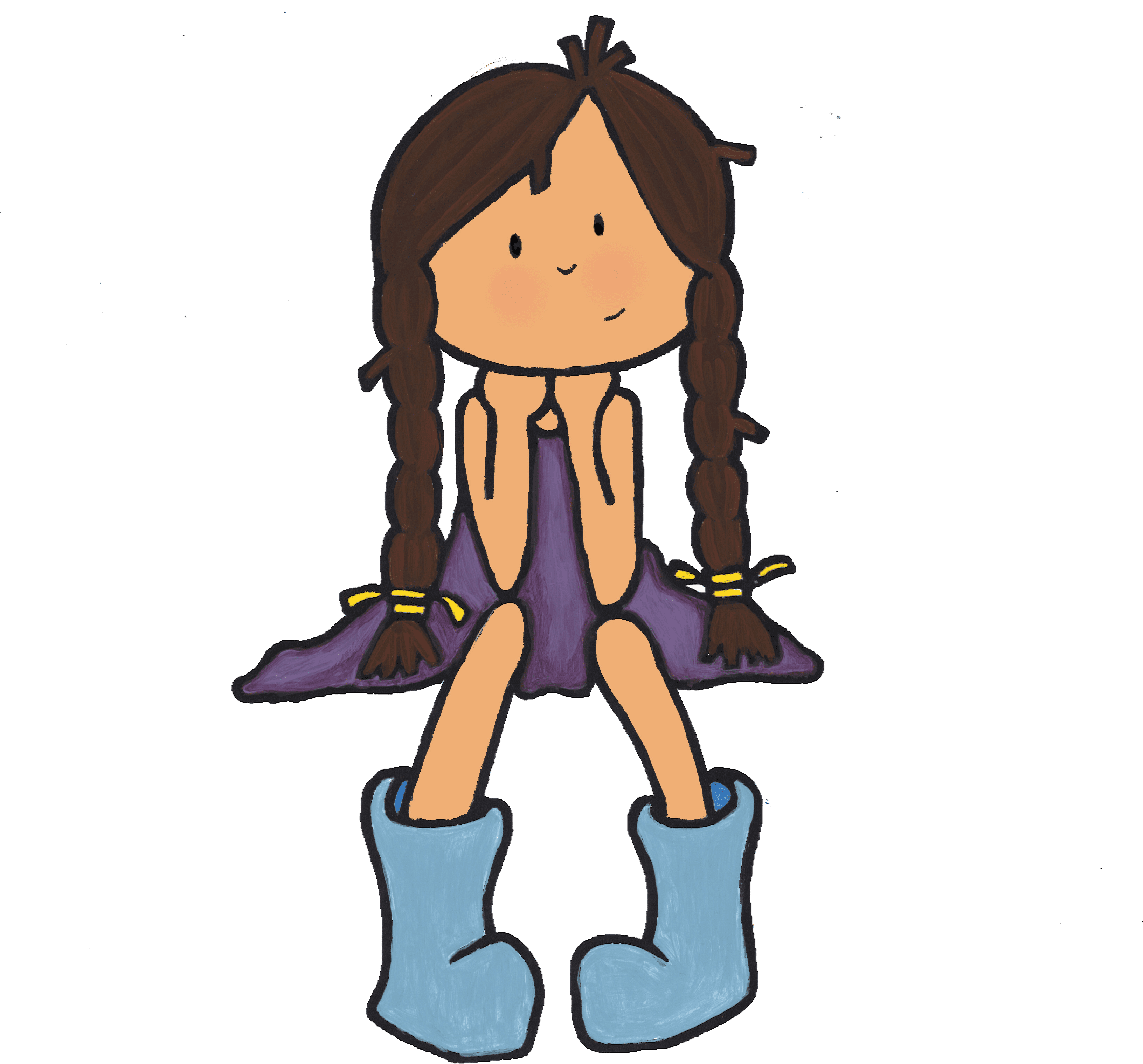 Pensive Katie Transparent - Cartoon Clipart - Full Size Clipart ...