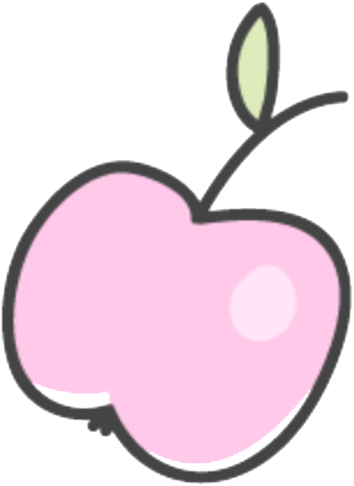 Hand Drawn A Pink Apple Vector Clipart - Full Size Clipart (#3220037 ...