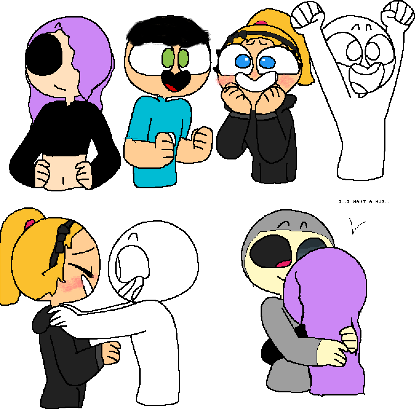 Friends *nods* - Drawing Clipart - Full Size Clipart (#3220927 ...