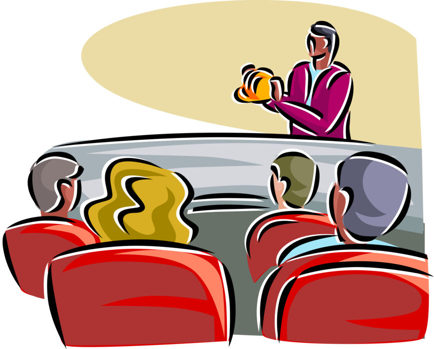 Vector Illustration Of Office Training Seminar With Clipart - Full Size ...