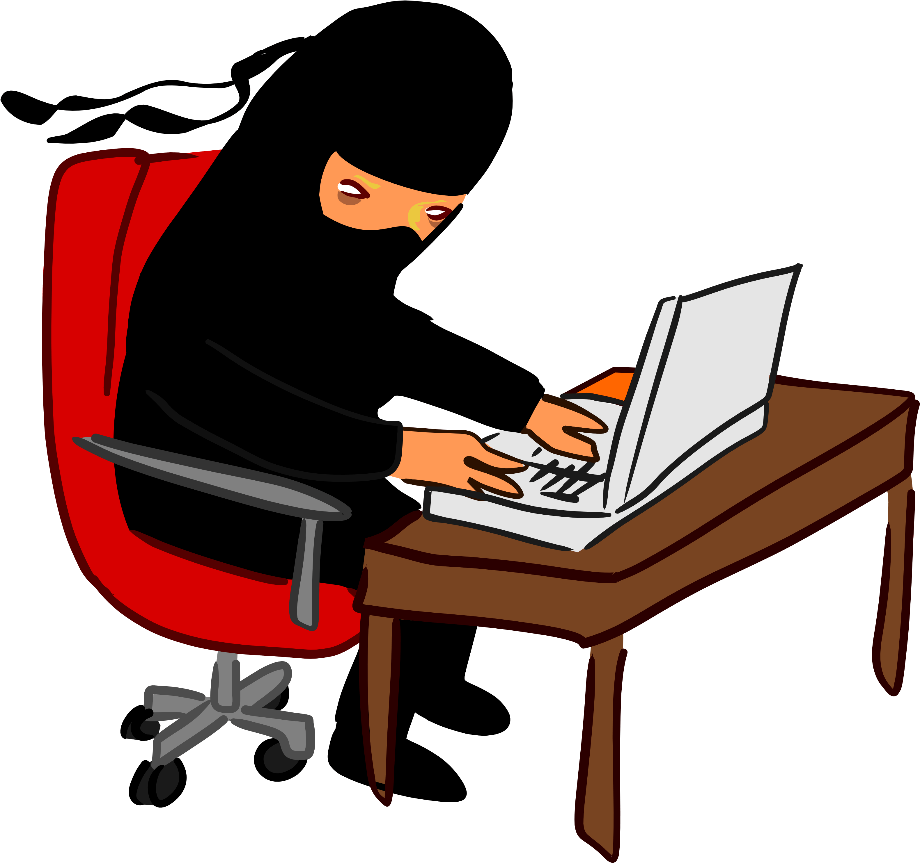 Clipart Of Nn And Computer At - Sql Injection Attack 2017 - Png ...