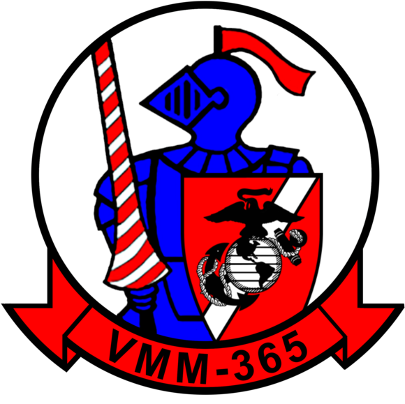 Download Usmc Vmm-365 Blue Knights Sticker Military, Law Enforcement ...