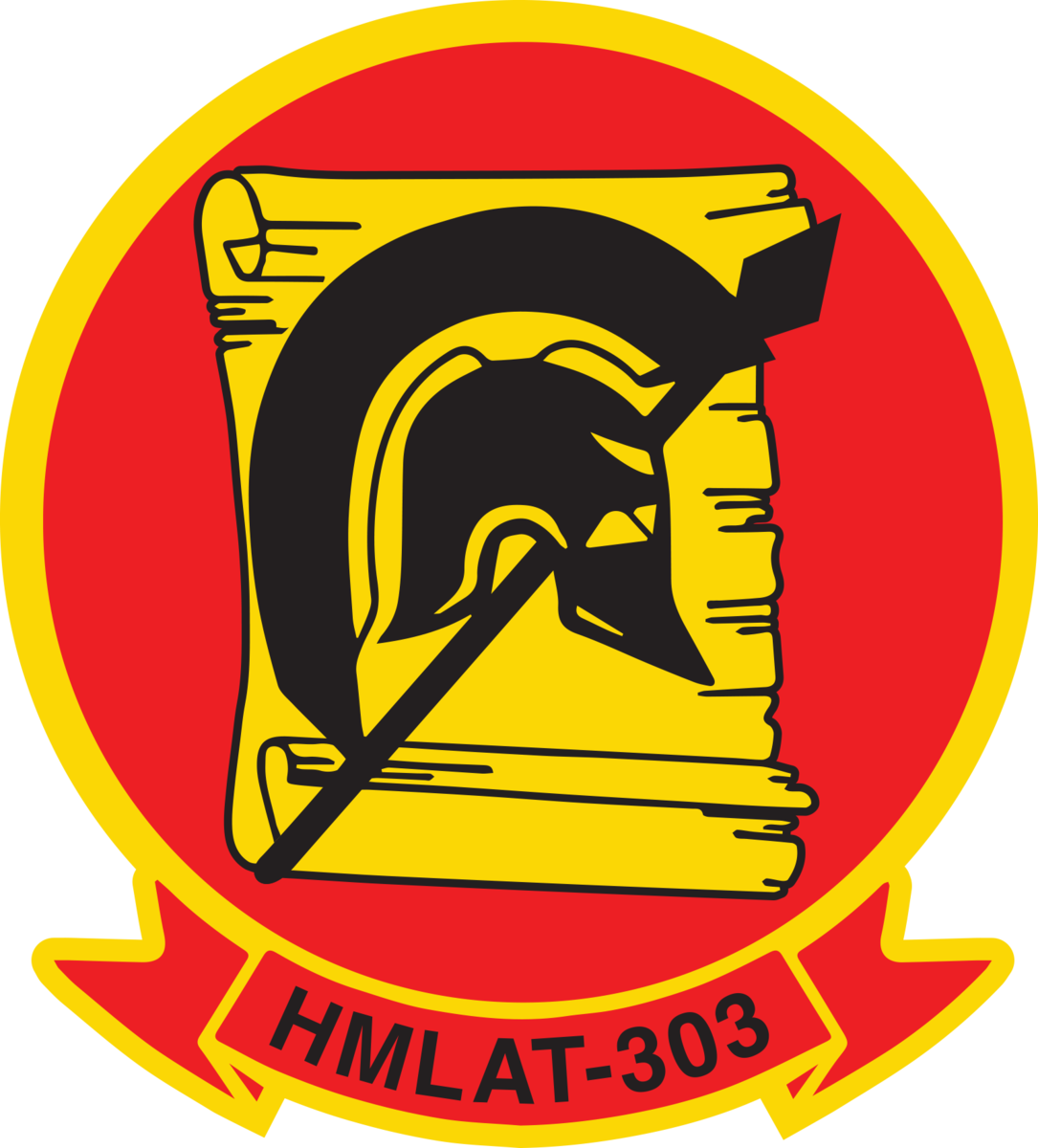 Usmc Hmlat-303 Atlas Sticker Military, Law Enforcement - Hmla T 303 ...