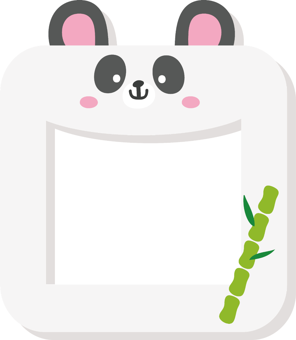 Panda Animal Frame Border Freetoedit 귀여운 可愛い Mimi Ftest - Marco De Oso ...