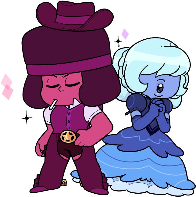 Cowboy Ruby And Southern Belle Sapphire - Cowboy Ruby Steven Universe ...