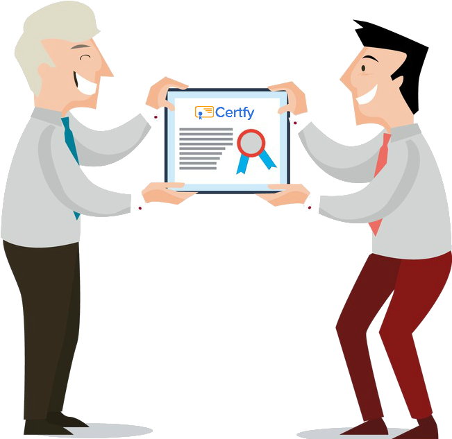 Men With Certificate Clipart - Full Size Clipart (#3251755) - PinClipart