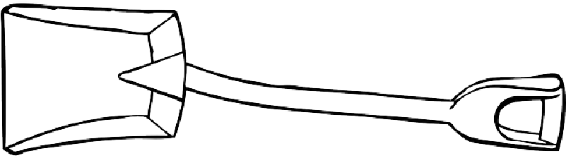 Shovel Coloring Page Clipart - Full Size Clipart (#3254785) - PinClipart