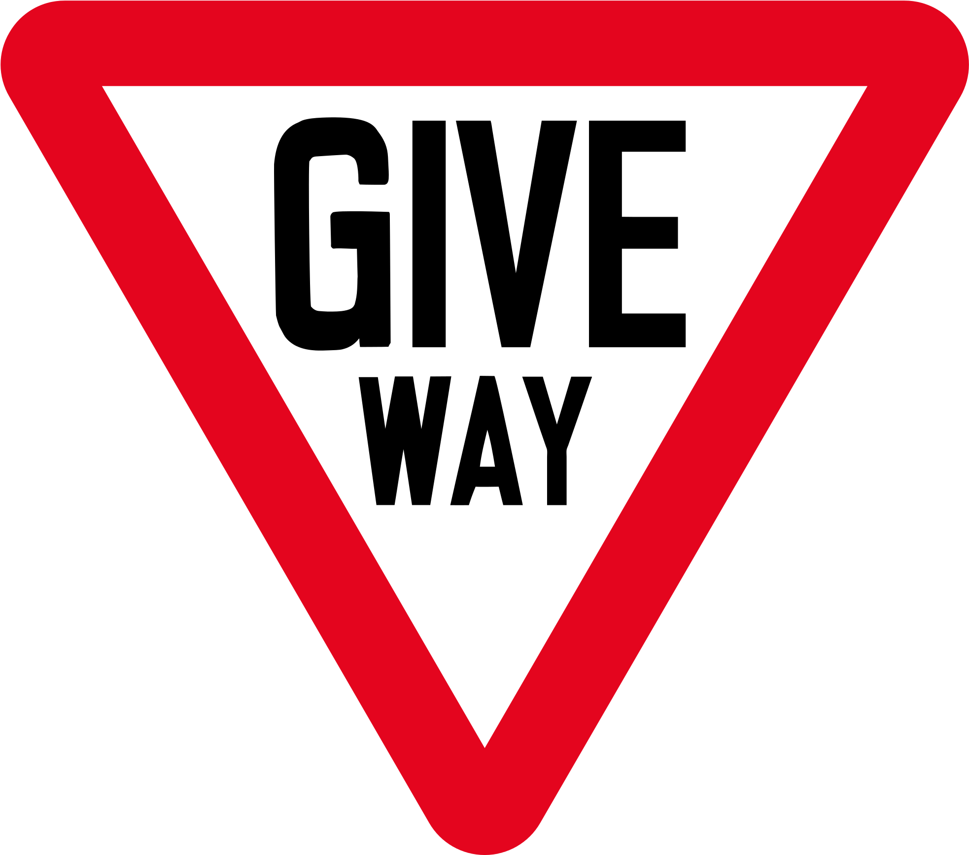 Road Sign Give Way Clipart - Full Size Clipart (#3254882) - PinClipart