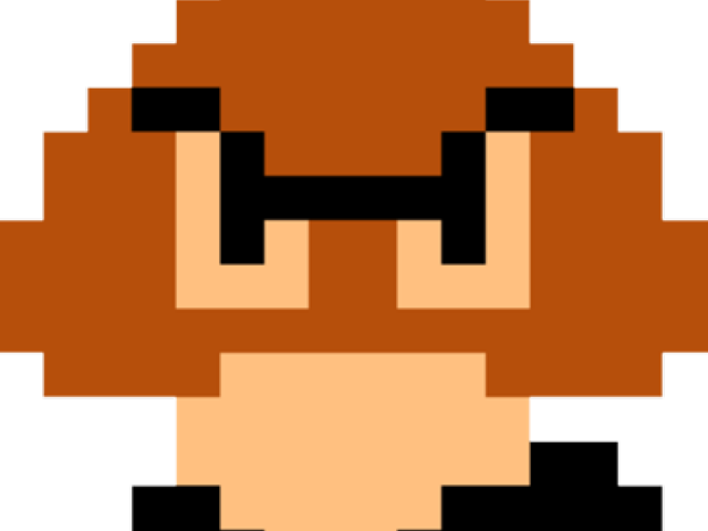 Super Mario Bros Goomba 8 Bit Clipart - Full Size Clipart (#3268442 ...