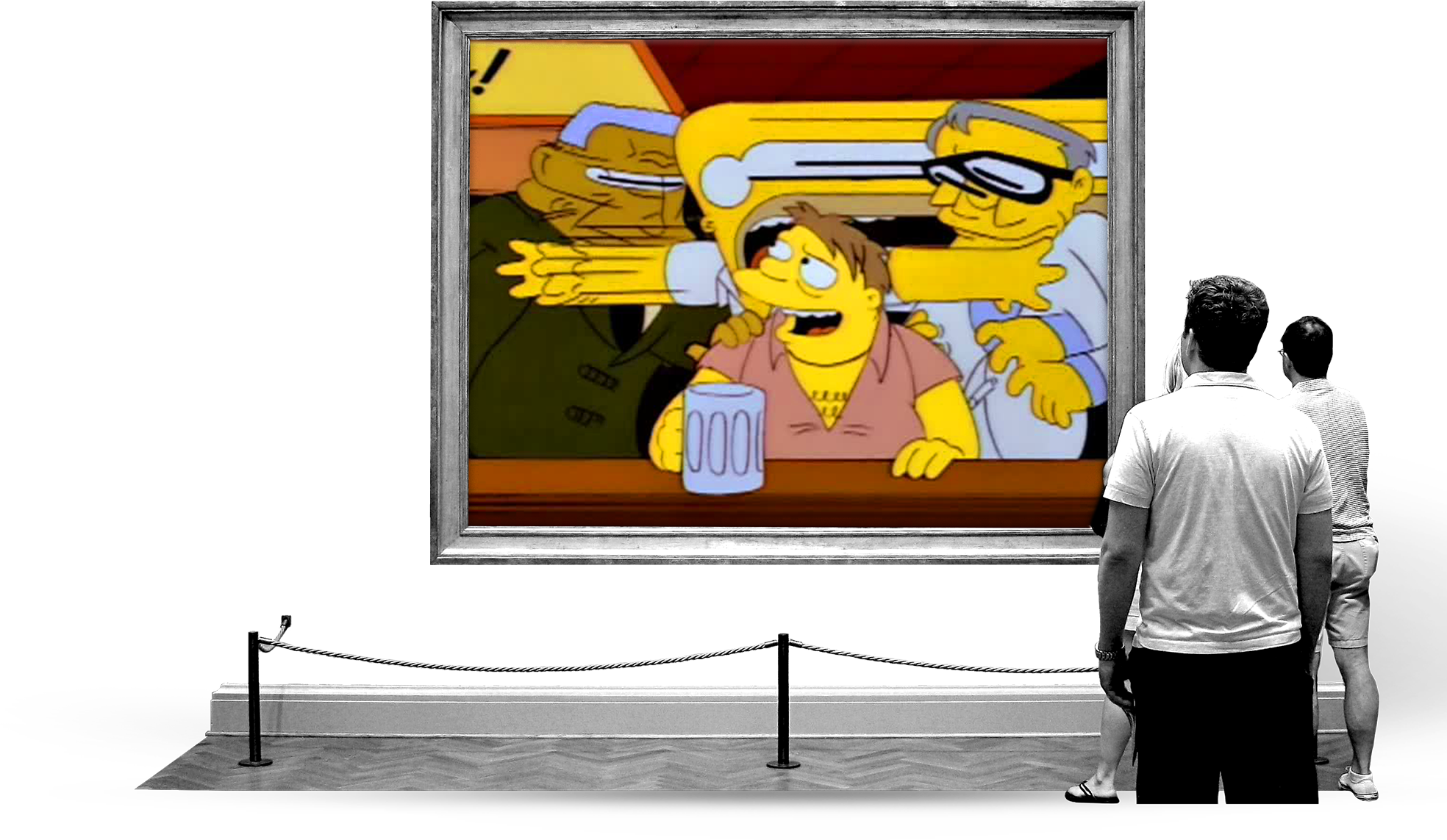 Simpsons Smear In A Gallery - Simpsons Smear Frames Clipart - Full Size ...