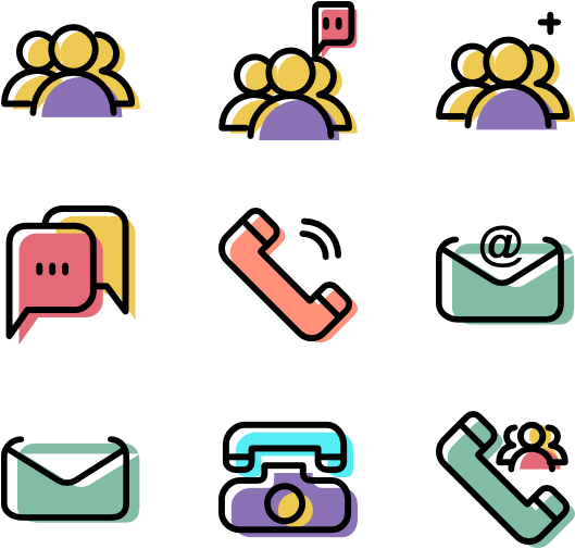 Color Communication Assets - Icon Clipart - Full Size Clipart (#3275227 ...