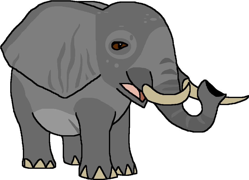 African Savannah Elephant - Indian Elephant Clipart - Full Size Clipart ...