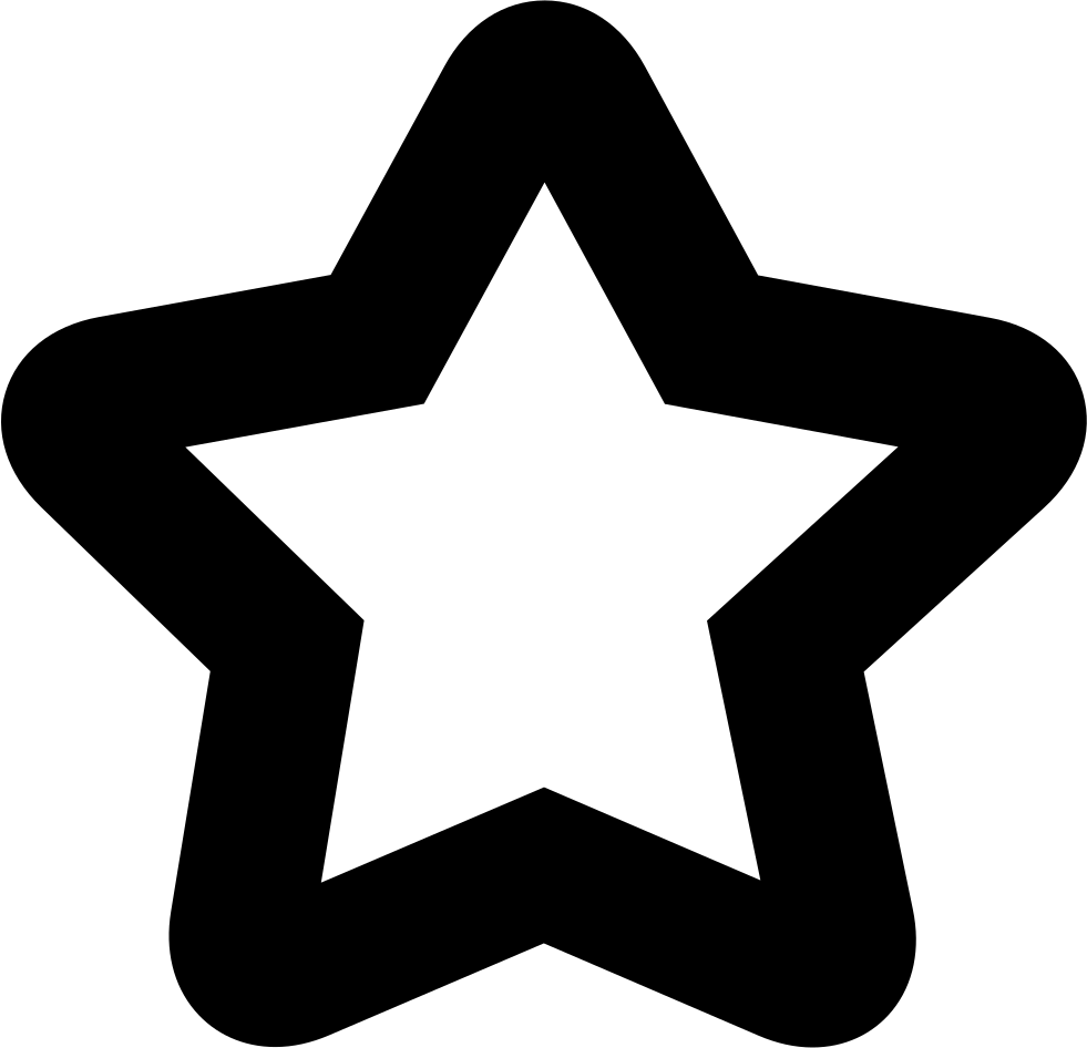 Star Empty Shape Comments - Empty Star Icon Clipart - Full Size Clipart ...