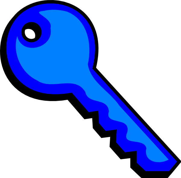 Clipart Of Key, Keys And Blue - Png Download - Full Size Clipart ...