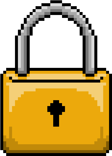 Download Padlock - Minecraft Easy Cute Pixel Art Clipart (#3286131 ...
