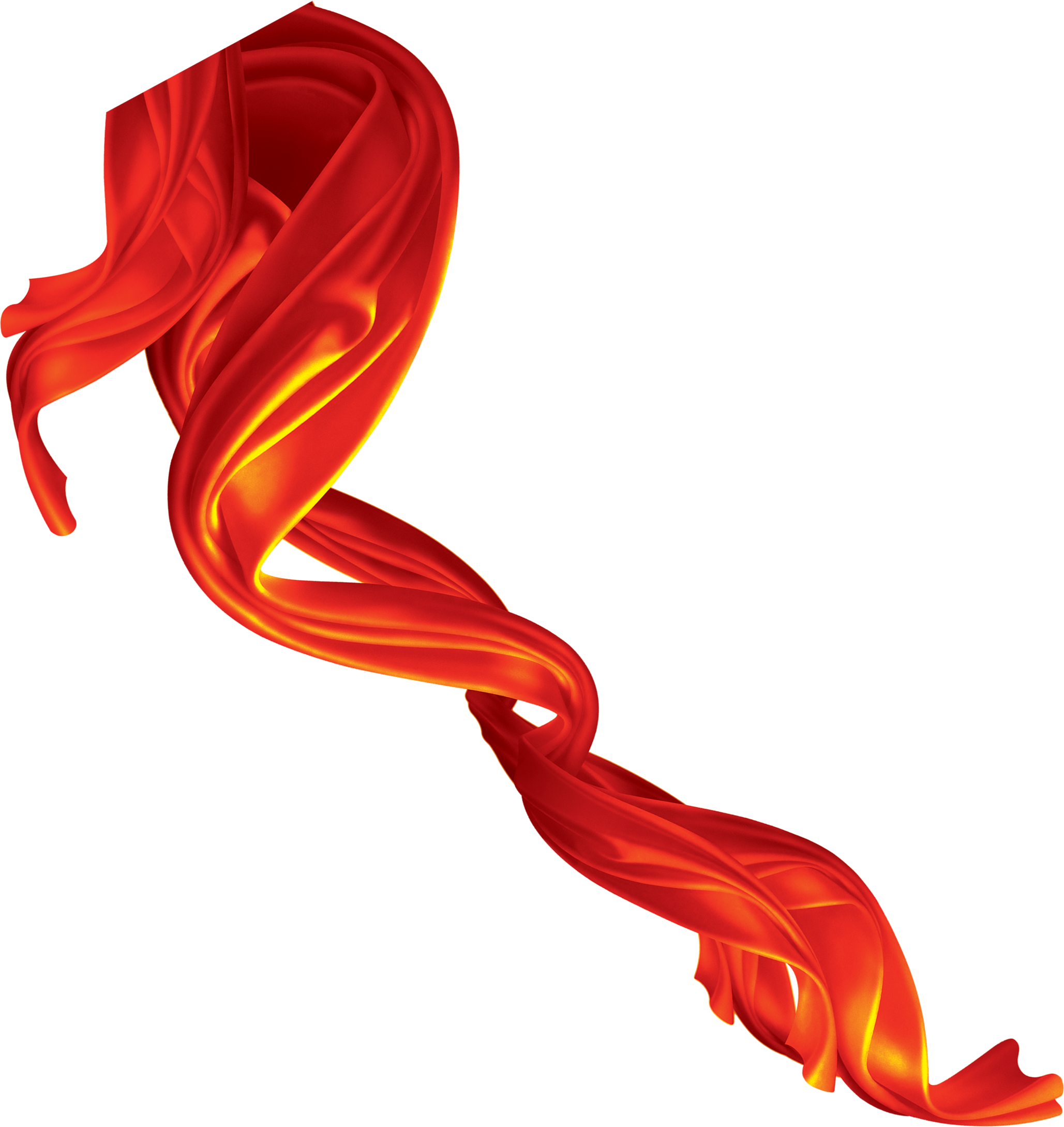 Download Red Silk Ribbon - Flowing Red Silk Clipart (#3291100) - PinClipart