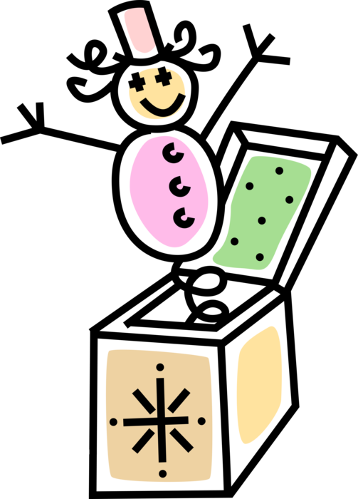 Download Vector Illustration Of Jack In The Box Children's Toy Clipart ...