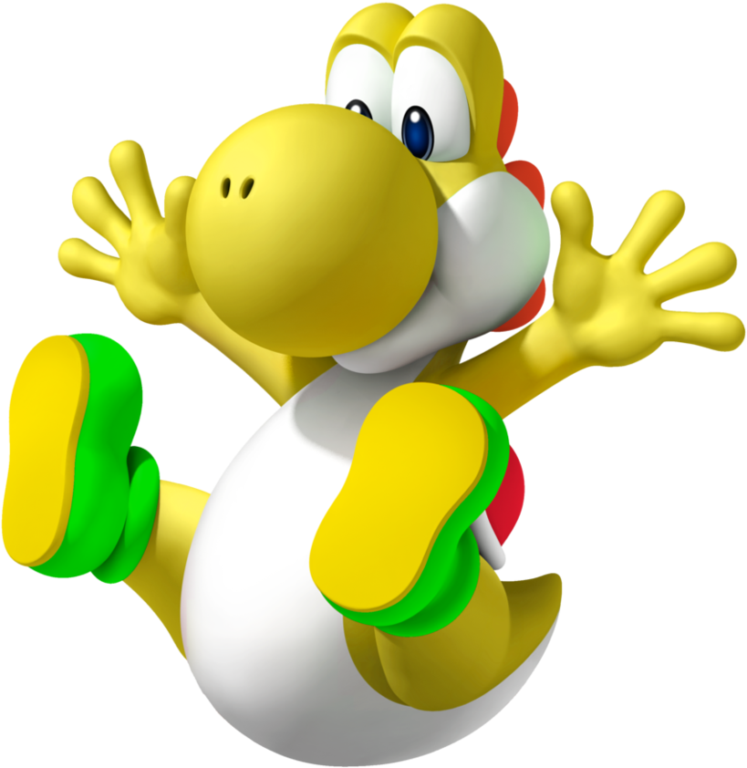 Download Yoshi Clipart Jumping - Super Mario Yellow Yoshi - Png ...
