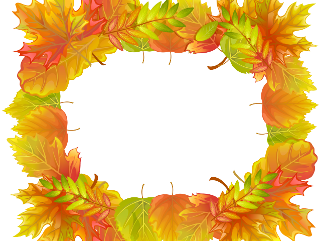 Fall Clipart Frame - Autumn Decoration Image Png Transparent Png - Full ...