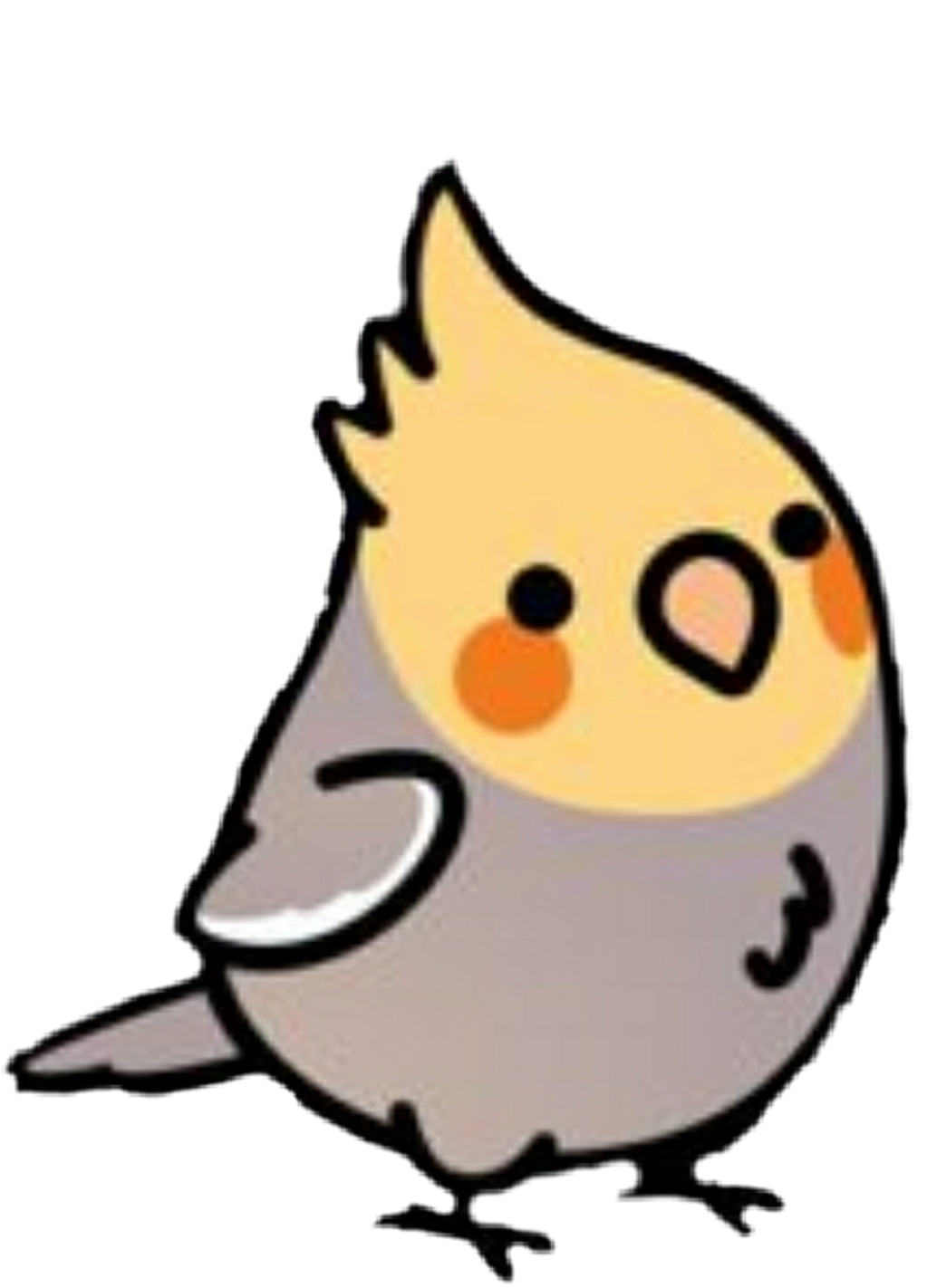 Cockatiel Sticker - Chibi Cockatiel Clipart - Full Size Clipart ...