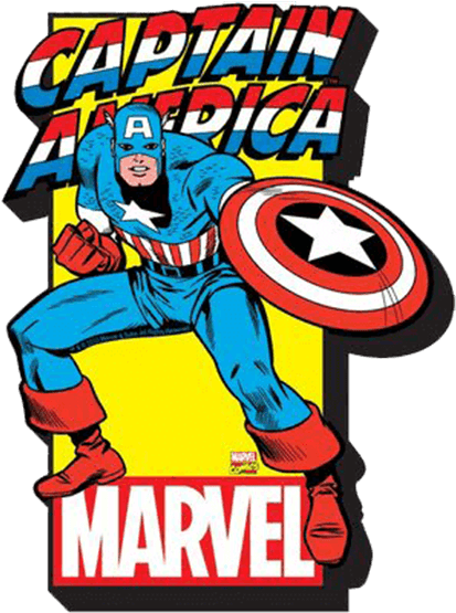 Comic Book Cover Clipart - Captain America Logo Magnet - Png Download ...