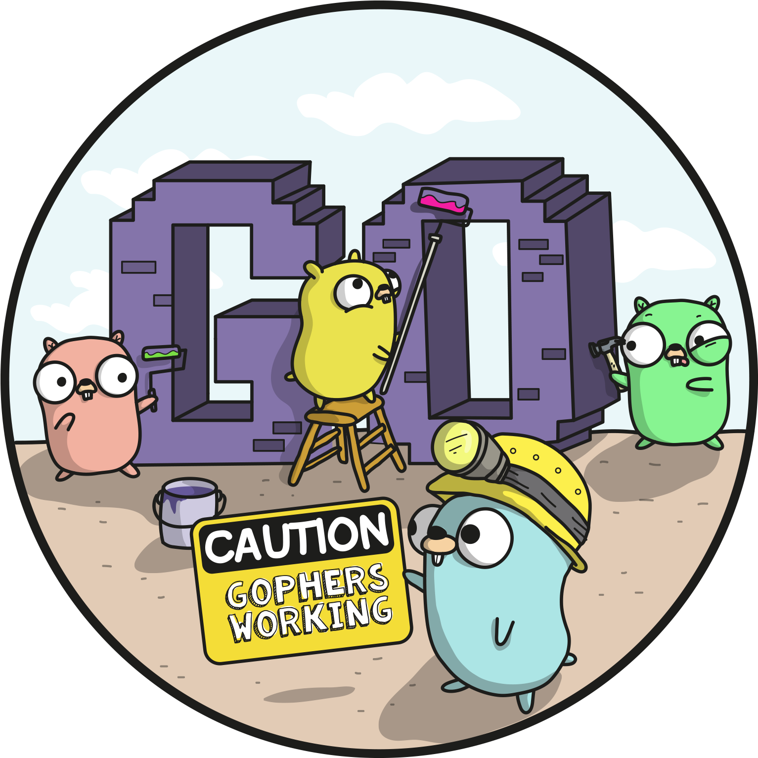 Build, Ship And Run A Golang Container - Working Gopher Clipart - Full ...