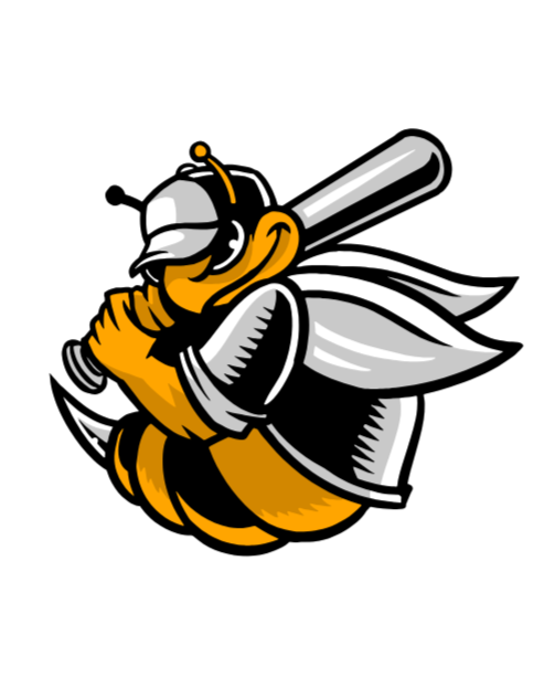 Just Bee Yourself - Bee Baseball Logo Clipart - Full Size Clipart ...