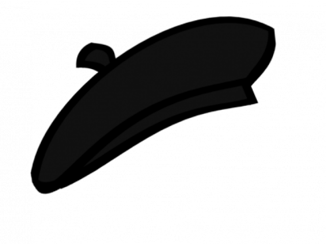 French Clipart Hat - Transparent Background Beret Clipart - Png ...