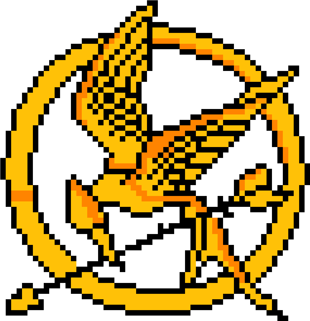 Hunger Games Mocking Jay - Pixel Hunger Games Clipart - Full Size ...