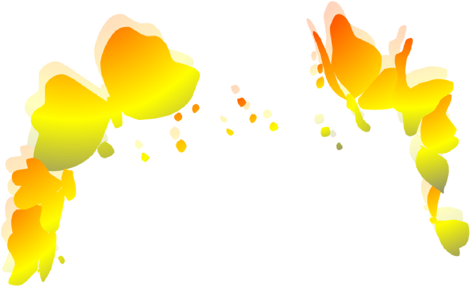 Butterfly Snapchat Filter Yellow - Maidenhair Tree Clipart - Full Size ...