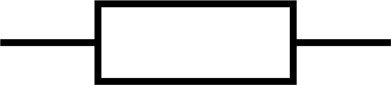 Electronic symbol of resistor