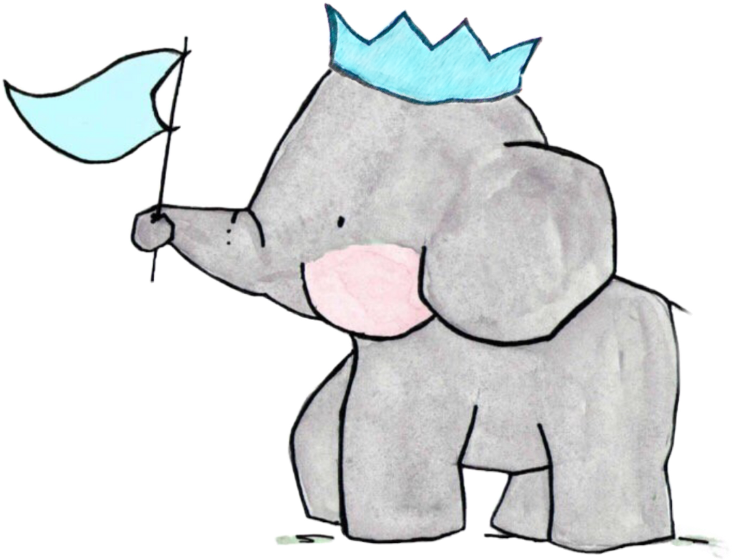 Elephant Sticker - Cute Drawing Clipart - Full Size Clipart (#3348815 ...