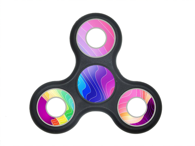 Rainbow Fidget Spinner Png Hd - Fidget Spinner Png Clipart - Full Size ...