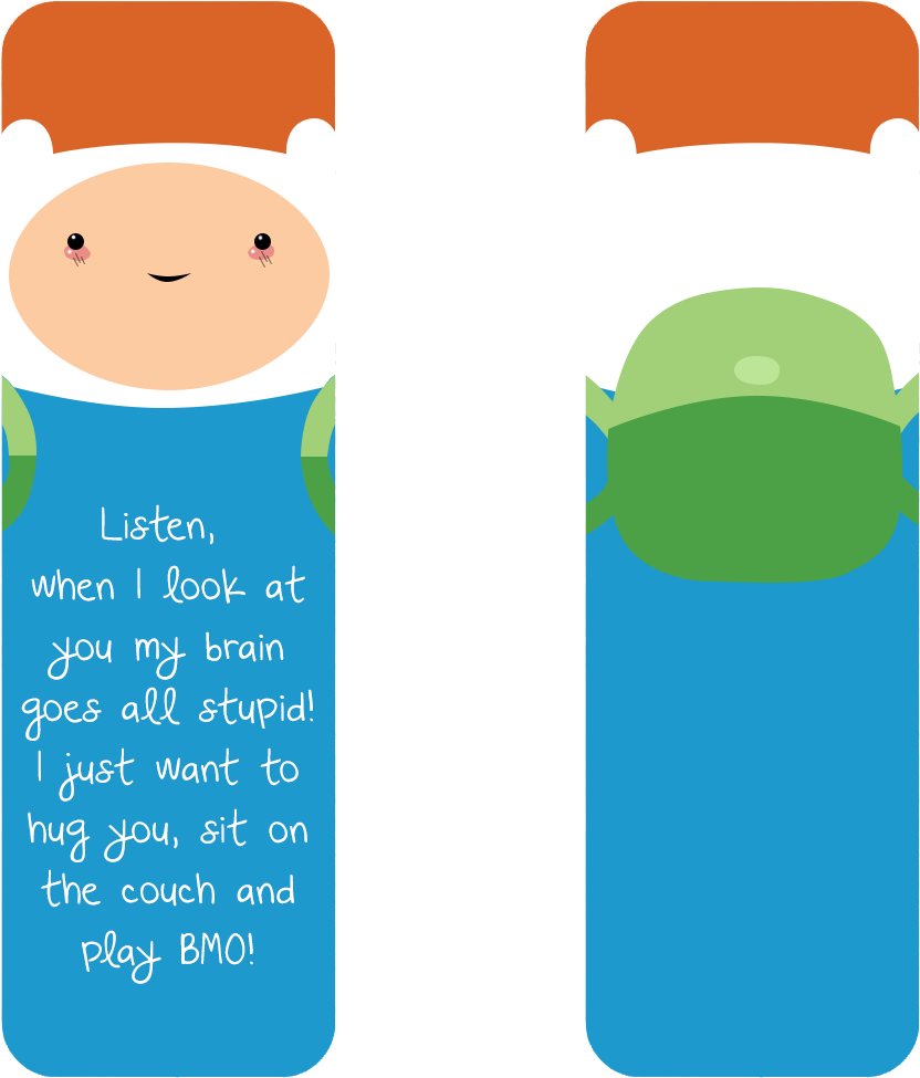 It's Just A Simple Vintage Bookmark - Adventure Time Bookmark Printable ...