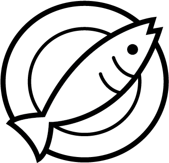 Fish Dishes - Line Art Clipart - Full Size Clipart (#3354705) - PinClipart