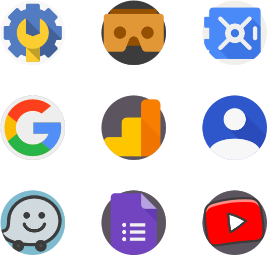 Google Services - Retro Icon Clipart - Full Size Clipart (#3357070 ...