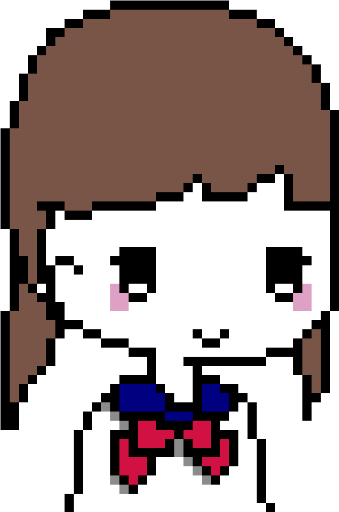 Yandere Cmo - Minecraft Derp Pixel Art Clipart - Full Size Clipart ...